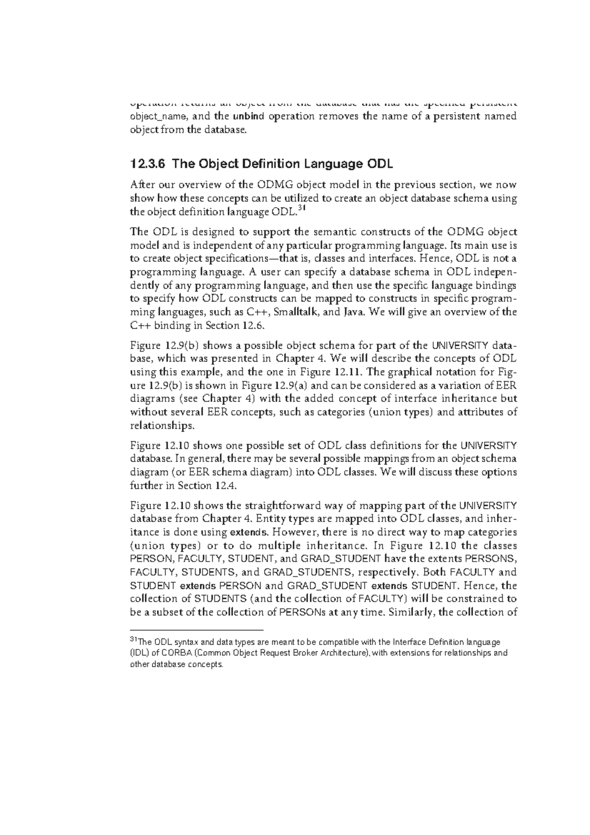 Unit 5 mapping of EER to ODB - operation returns an object from the ...
