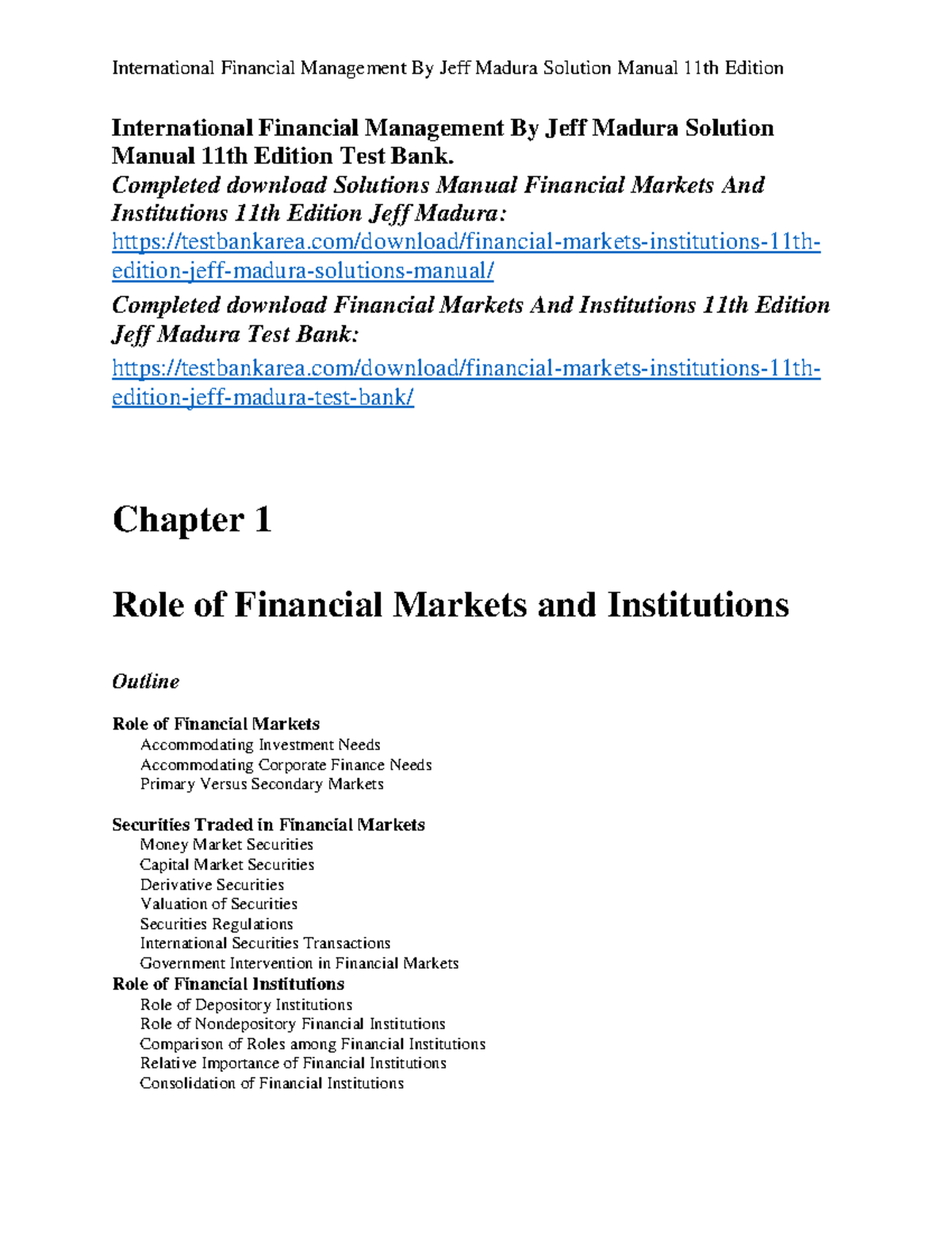 the handout Multinational Business Finance-Pearson from 2015 ...