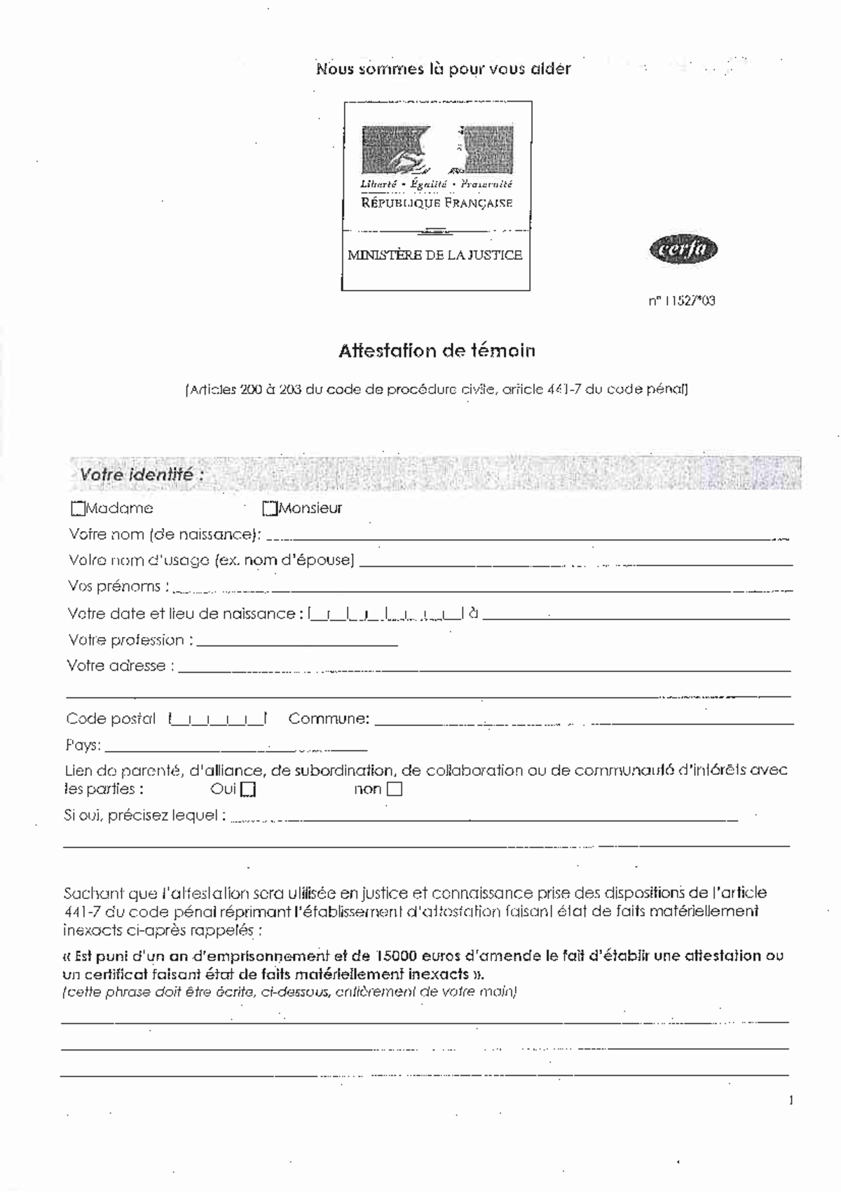 Attestation Temoin - ,mknj - calculo aplicado a la fisica caf2 - Studocu