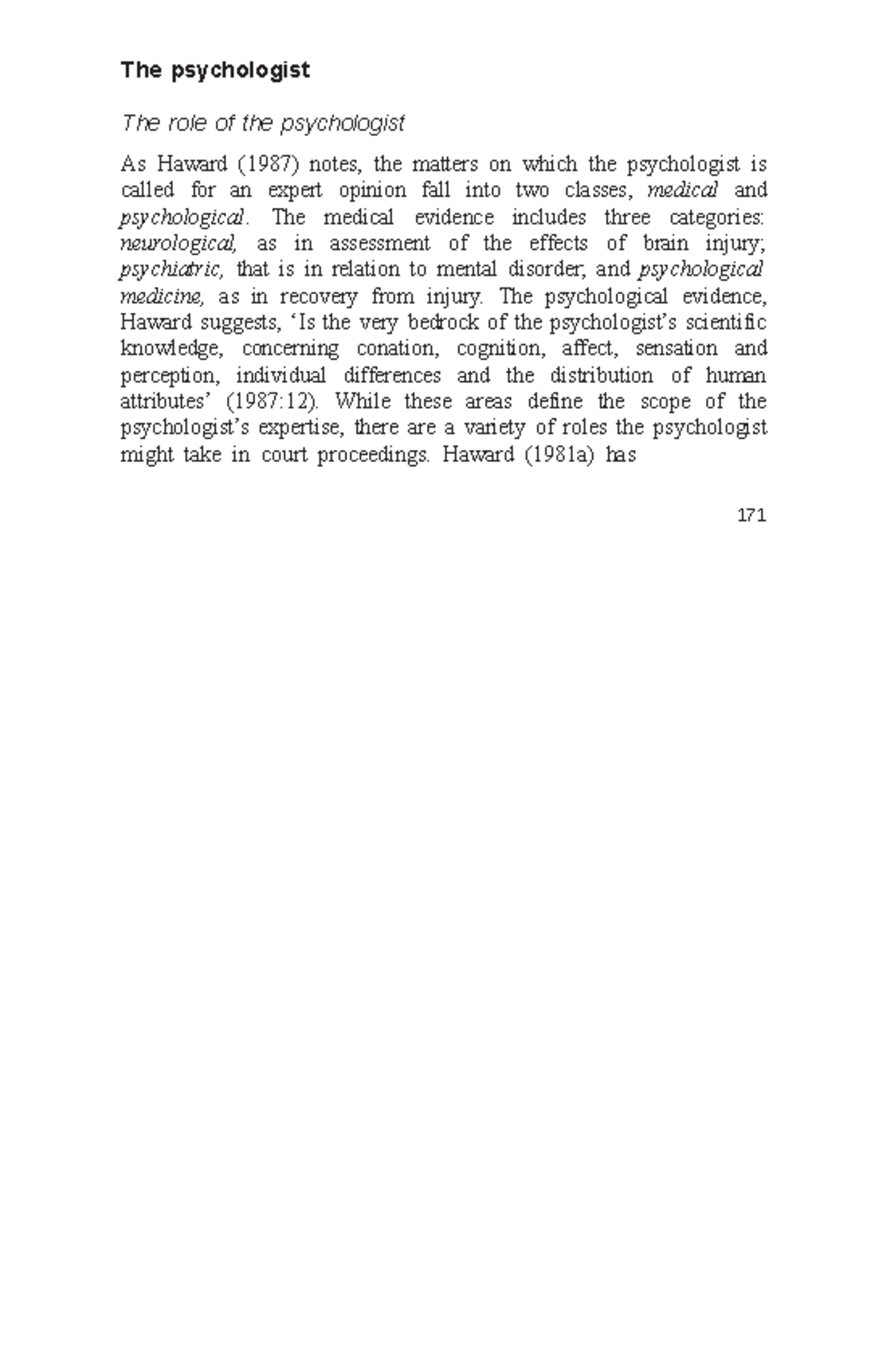 The psychologist - Psychology in the courtroom - The psychologist The ...