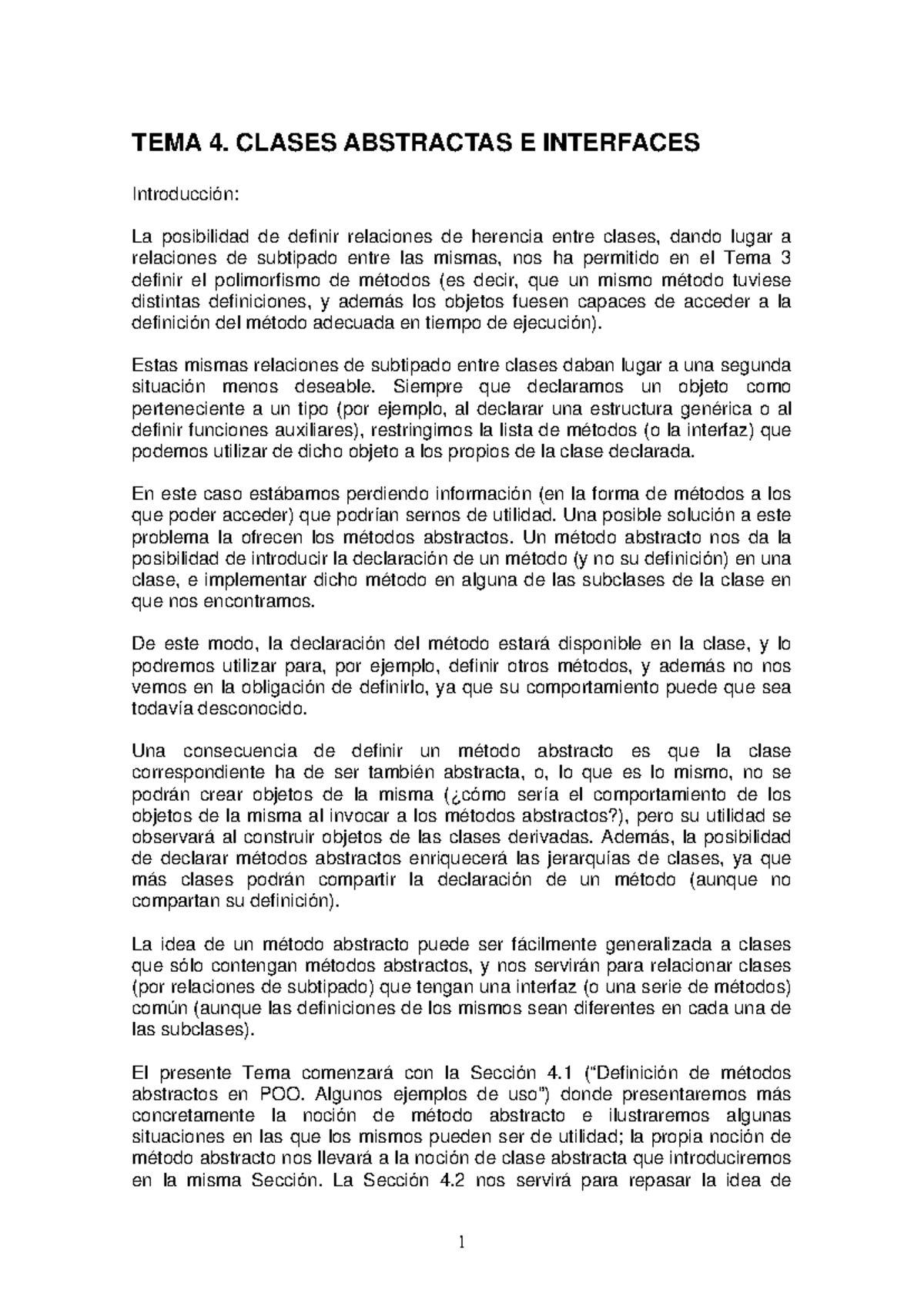 Abtracto efai 4 descargar - TEMA 4. CLASES ABSTRACTAS E INTERFACES Introducción: La posibilidad ...