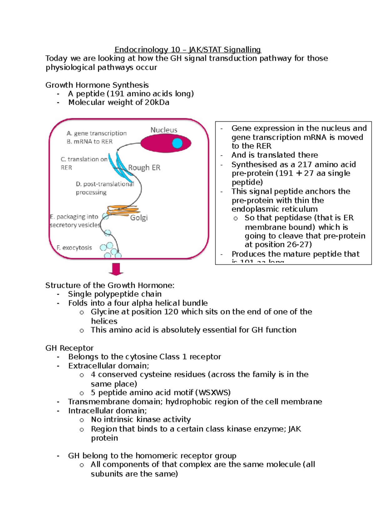Endocrinology 10 - Dr Cathy Slack - Endocrinology 10 – JAK/STAT ...