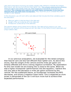 [Solved] This scatterplot shows the maintenance expense for a truck based - Sophia - Intro to ...