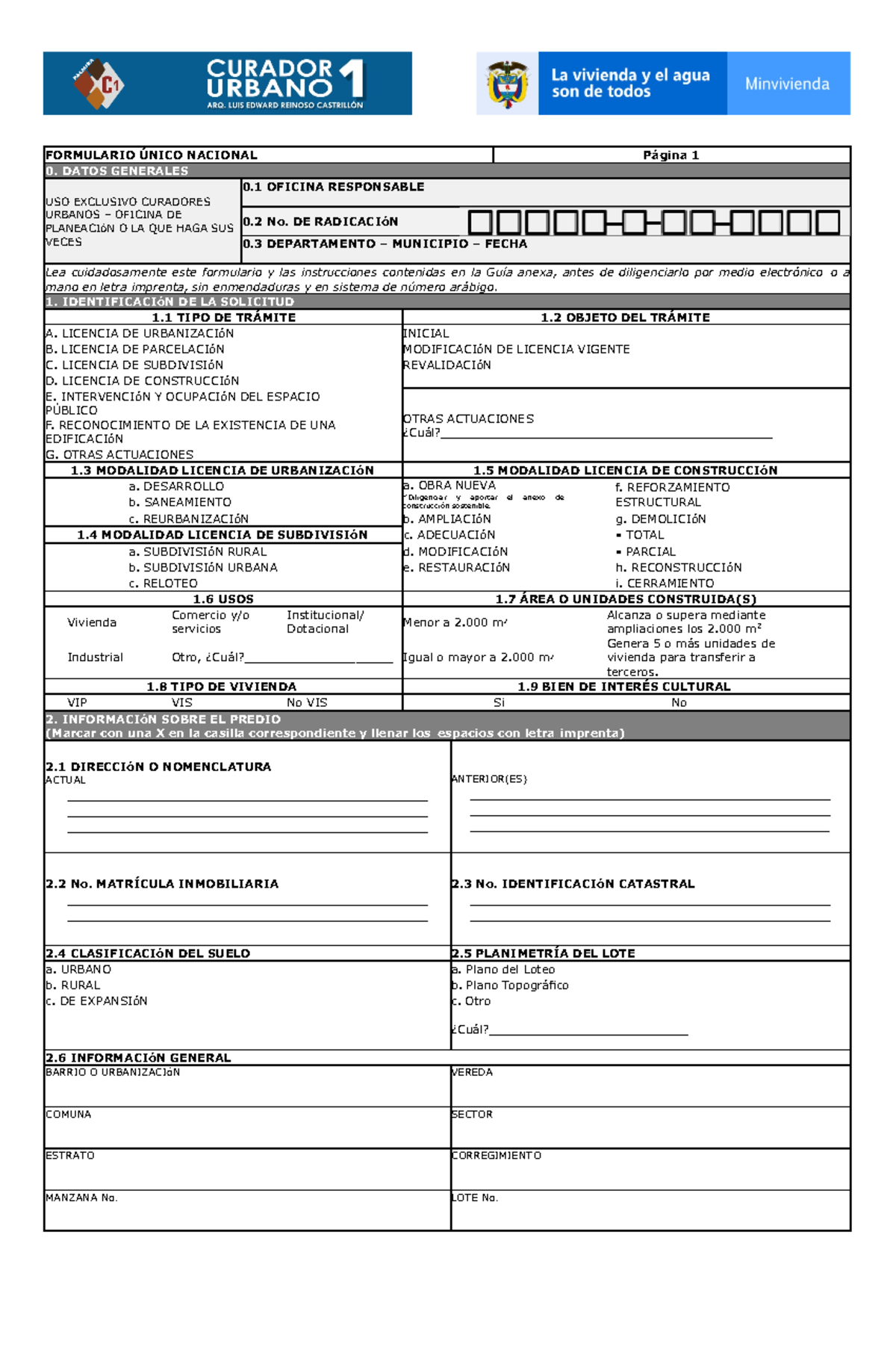 Formulario Unico Nacional 31 diciem 2021 con LOGO (1) (1) - FORMULARIO ...