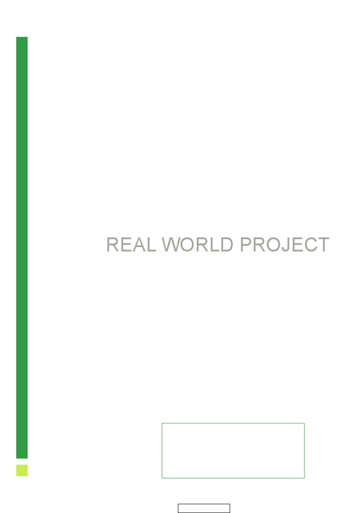 BSi P Real World Project - DDDDDEDFAFADDDD REAL WORLD PROJECT ...