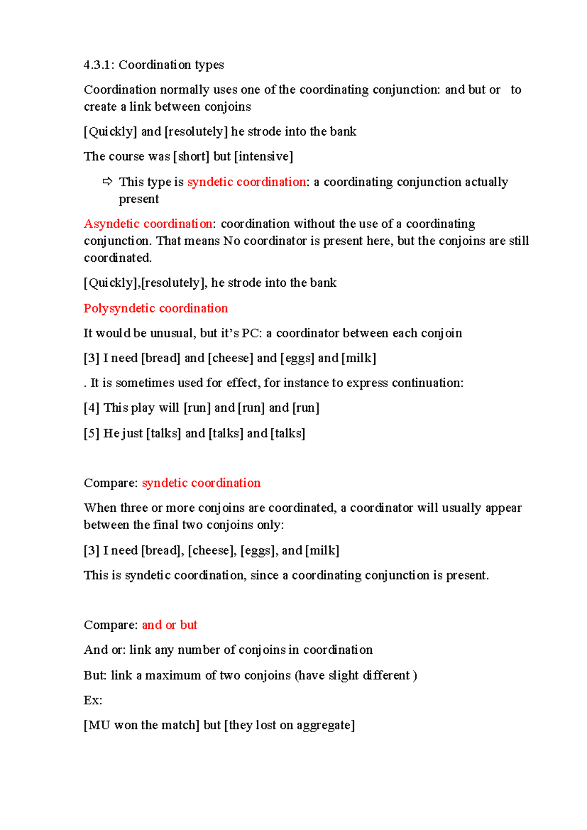 Npta5 - 4.3: Coordination types Coordination normally uses one of the ...
