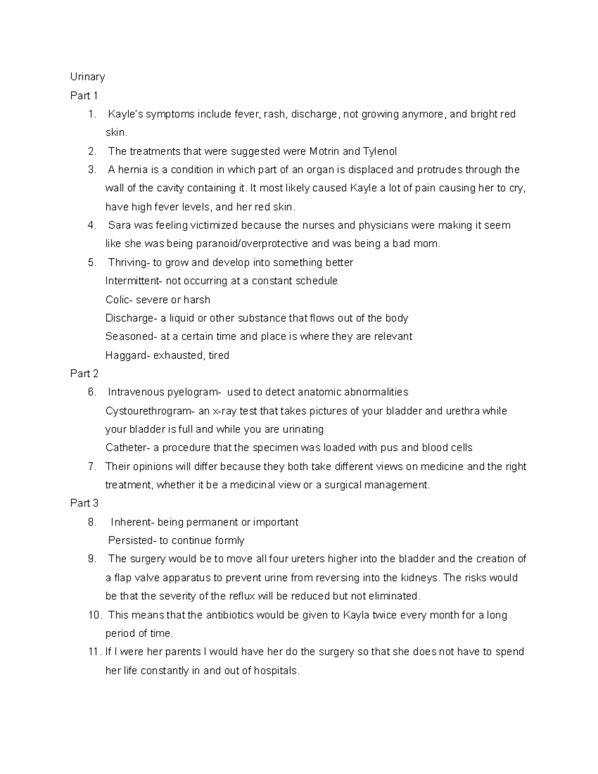 Anatomy case study - These are my notes. My notes are based of off my ...