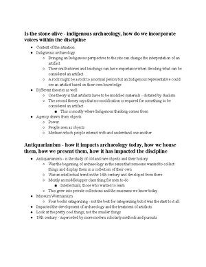 Oct 20 Post-processualism, interpretation and subjectivity - ANTH 3123H ...