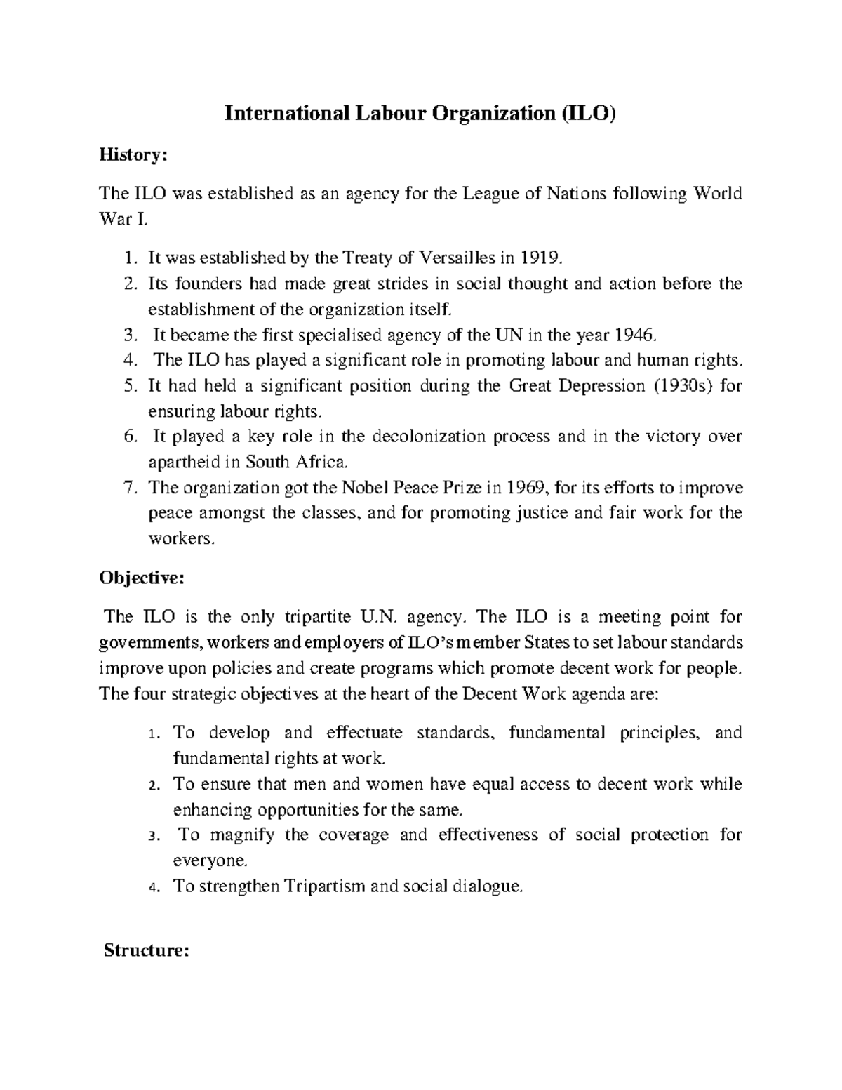 ILO - Notes on ILO PiL - International Labour Organization (ILO ...