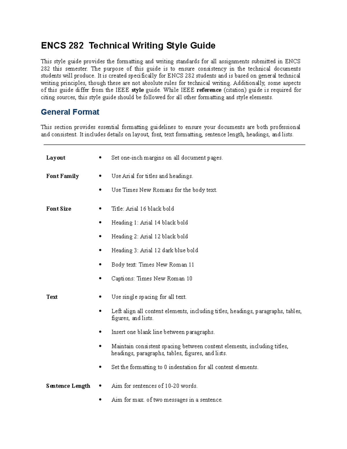 Technical Writing Style Guide - The purpose of this guide is to ensure ...