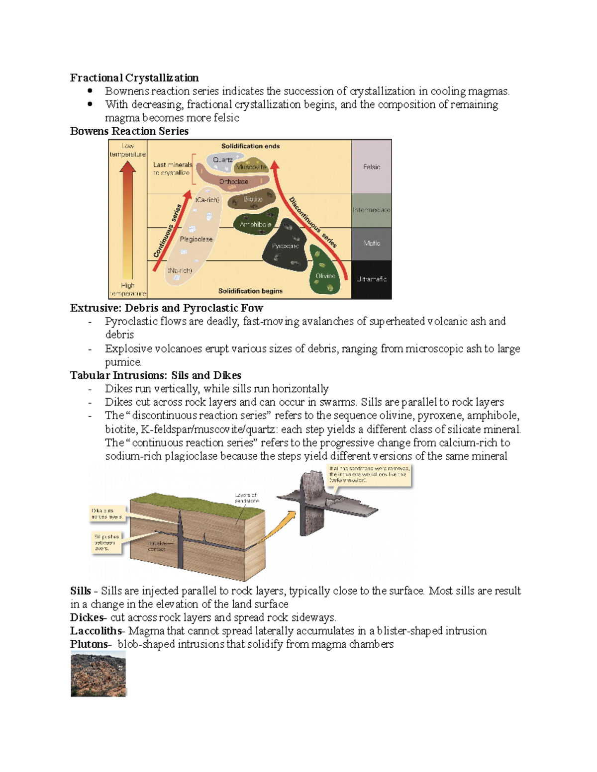 Chp 6 - Rock Crystallization - Fractional Crystallization Bownens ...