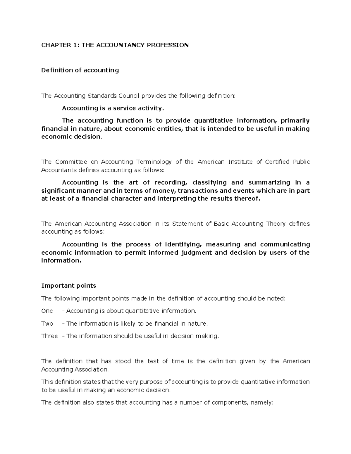 Chapter 1 The Accountancy Profession - CHAPTER 1: THE ACCOUNTANCY ...