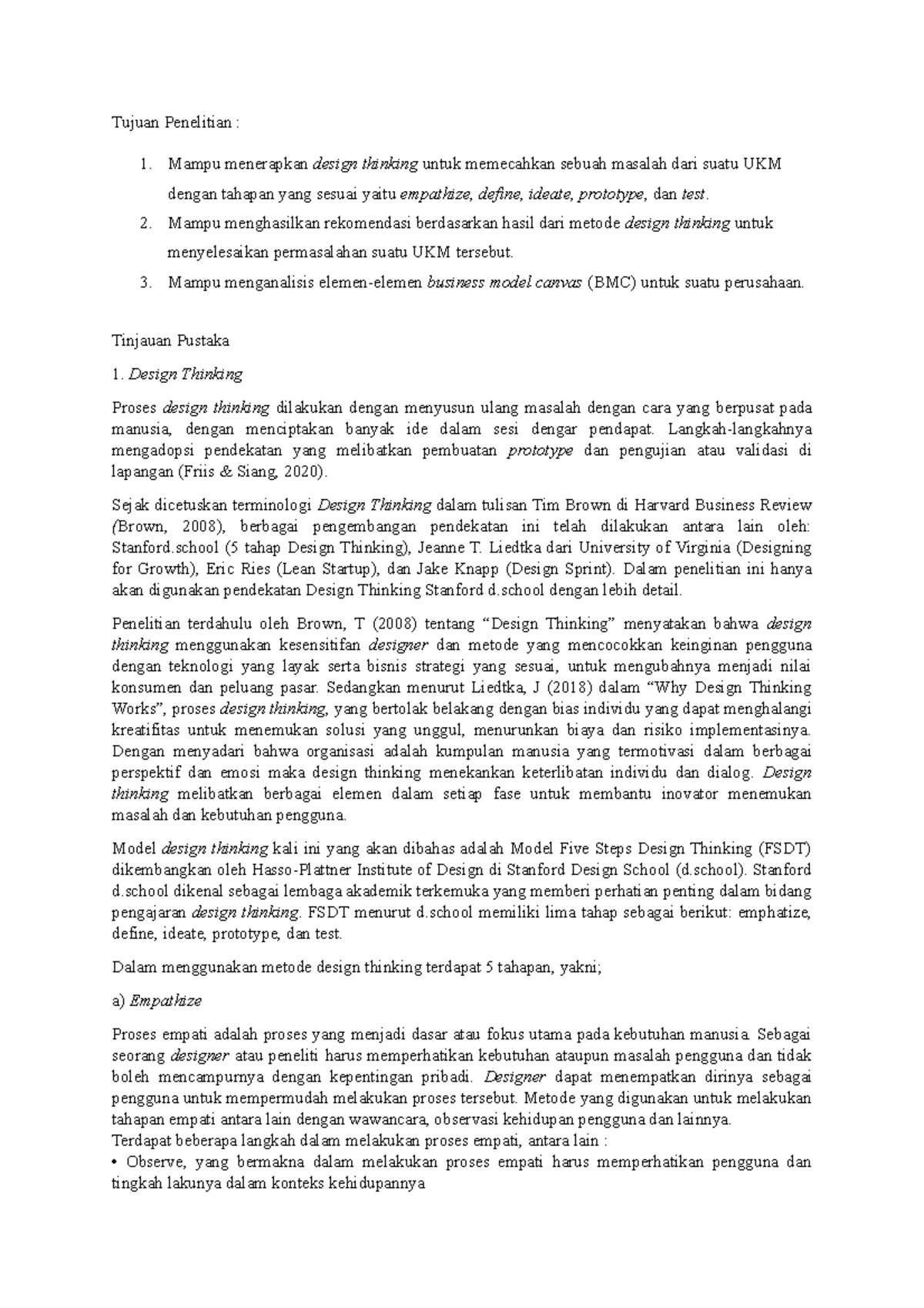 Tujuan dan Tinjauan Pustaka - Tujuan Penelitian : Mampu menerapkan ...