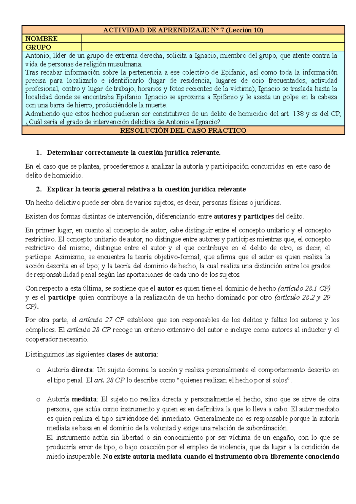 AA nº 7- Lección 10 - practica 7 - ACTIVIDAD DE APRENDIZAJE Nº 7 ...