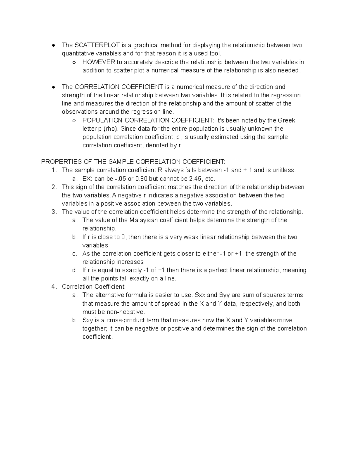 Module 4, Lesson 2.1 correlation coefficient - The SCATTERPLOT is a ...