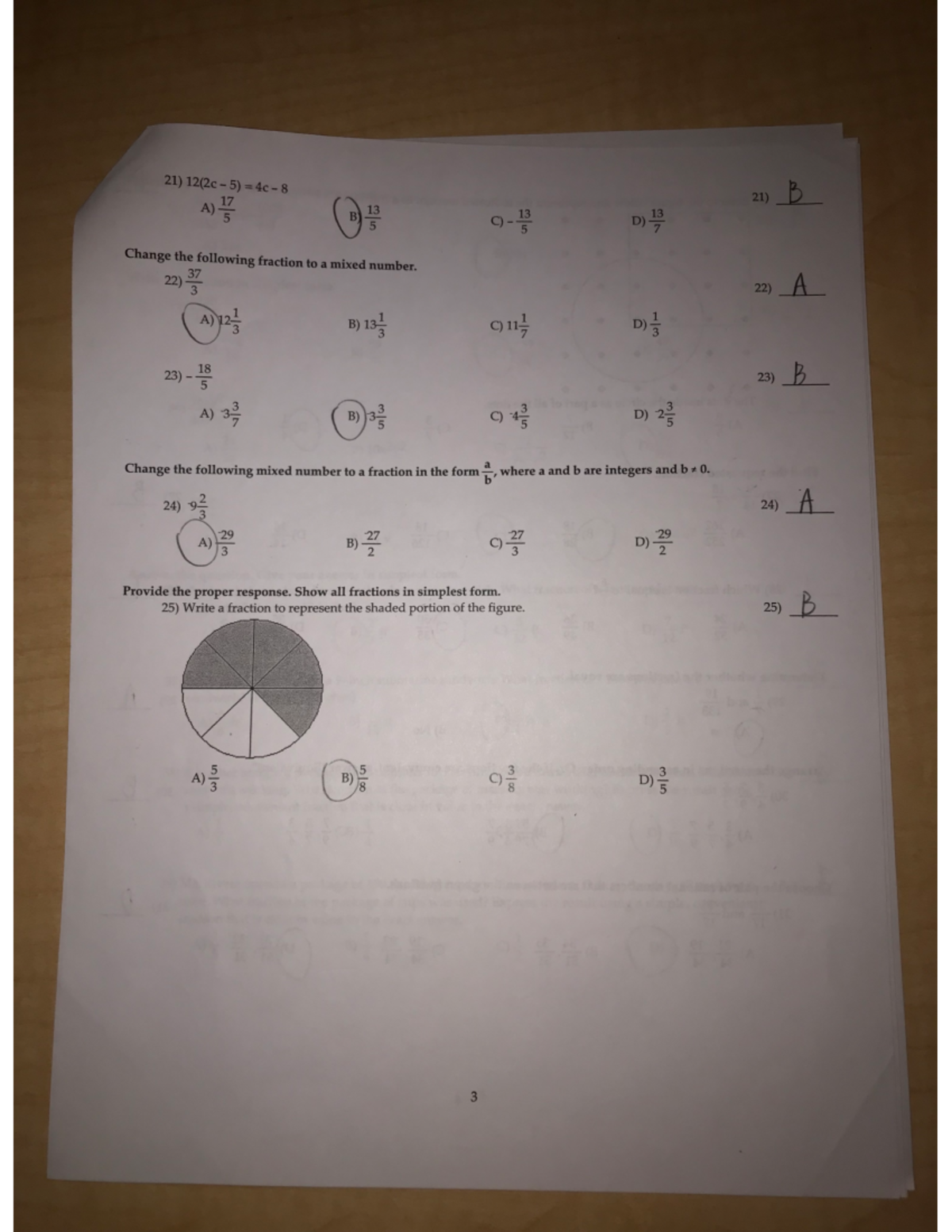 IMG 7379 - Professor Mamerta Santiago - 21) 21) B A) 13 B) 5 13 Change ...