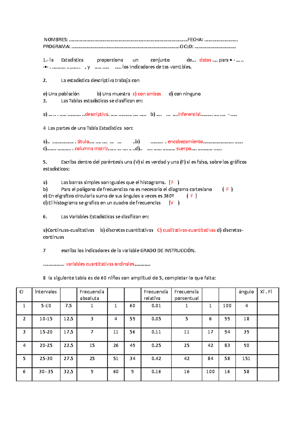 Completar Doctor Felix lo - NOMBRES: - Studocu