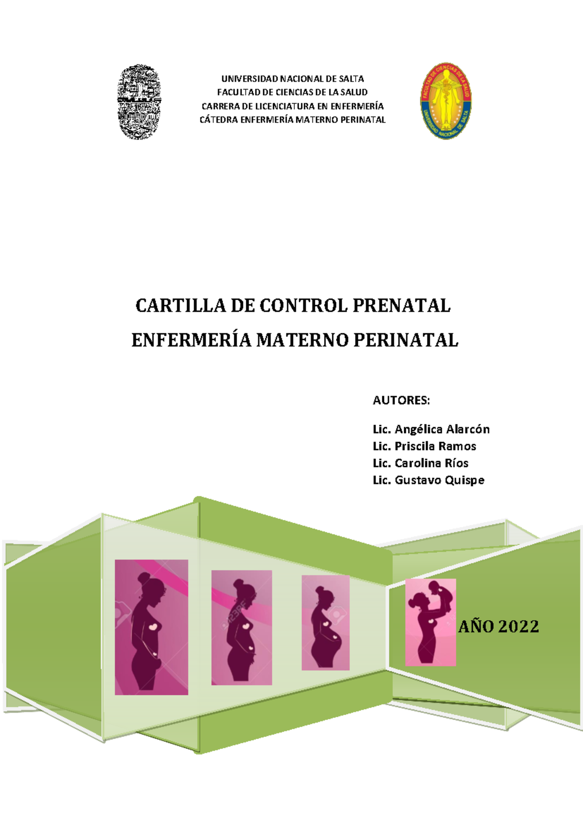Cartilla DE Control Prenatal 2023 - UNIVERSIDAD NACIONAL DE SALTA ...