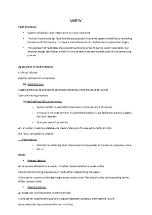 Distributed Mutual Exclusion - UNIT II Distributed Mutual Exclusion Mutual Exclusion Mutual ...