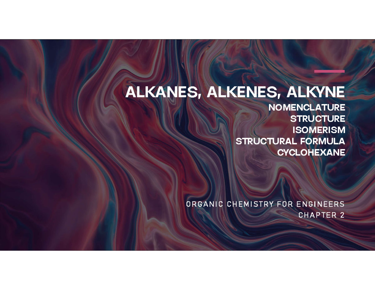 034-1 - Organic Chemistry - ALKANES, ALKENES, ALKYNE NOMENCLATURE ...