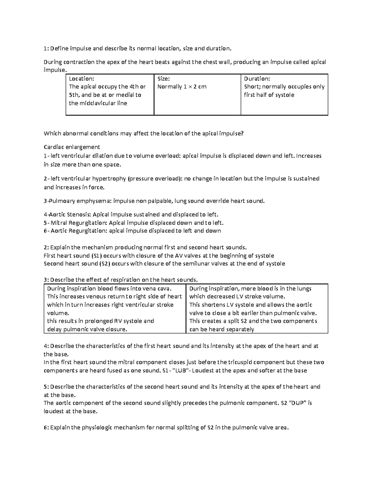 NR 302 Lab Manual Study Guide Questions Chapter 20 - 1: Define impulse ...