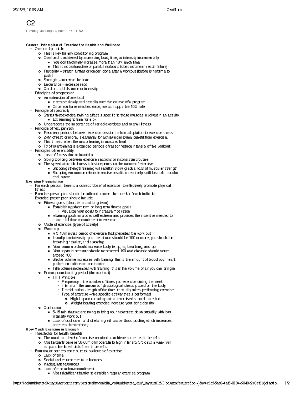 ELW C2 - Lecture notes - 2/21/23, 10:09 AM OneNote - Studocu