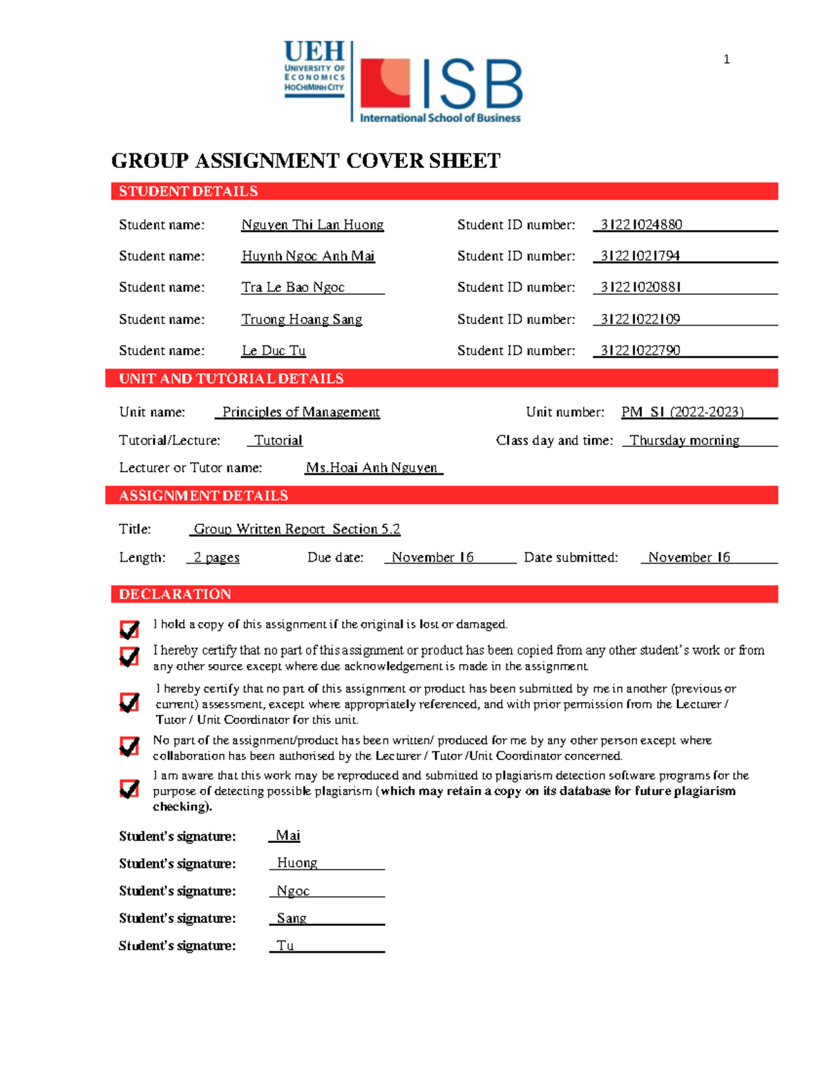 Group-6 IBU08 Group-CASE- Written- Report Section-5 - GROUP ASSIGNMENT ...