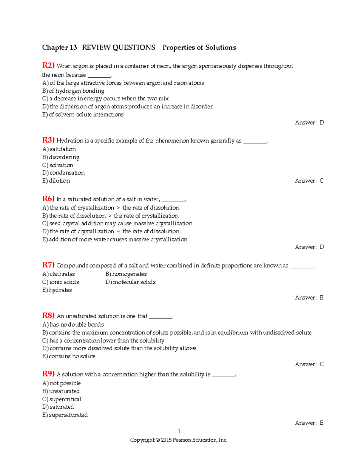 Chap13 Review Questions - 1 Chapter 13 REVIEW QUESTIONS Properties of ...