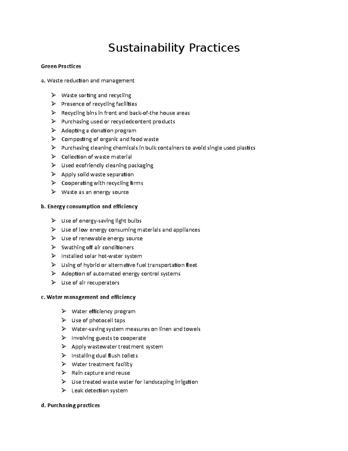 Sustainability Practices - Sustainability Practices Green Practices a ...