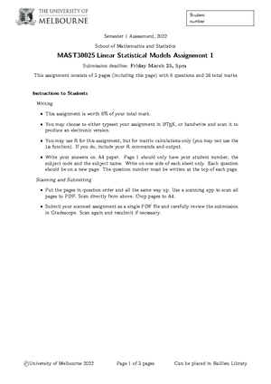 R cheat sheet - Summary Linear Statistical Models - Genera Code Usage Lab 3 Function Name
