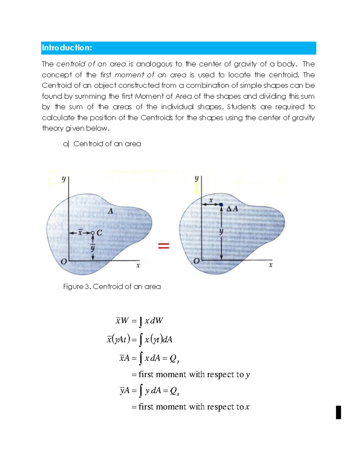 Centroids-of-Composite-Bodies Example 1 - Introduction: The centroid of ...