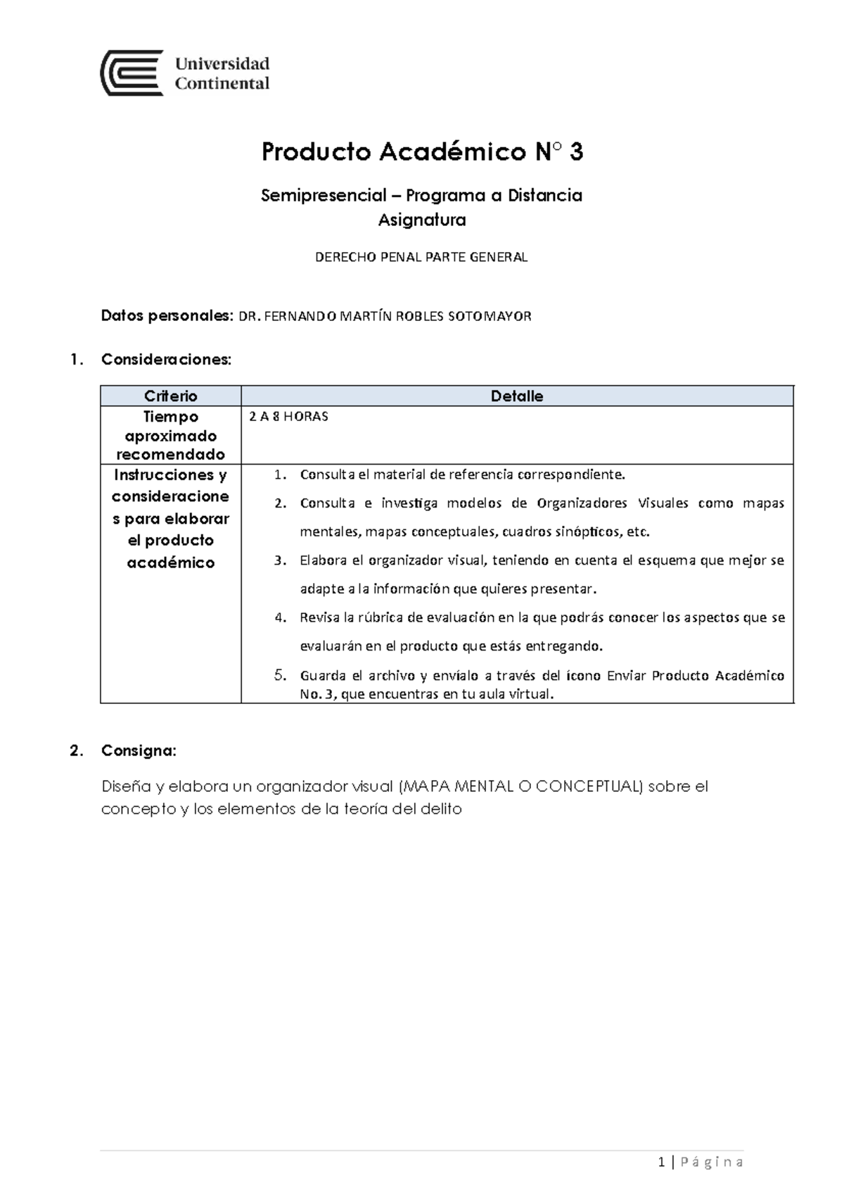 PA3 Organizador Mental - Producto Académico N° 3 Semipresencial – Programa a Distancia ...