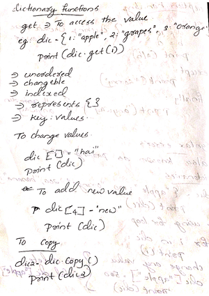 Notes ON Python part1 - Python Programming - Practical - MG University ...