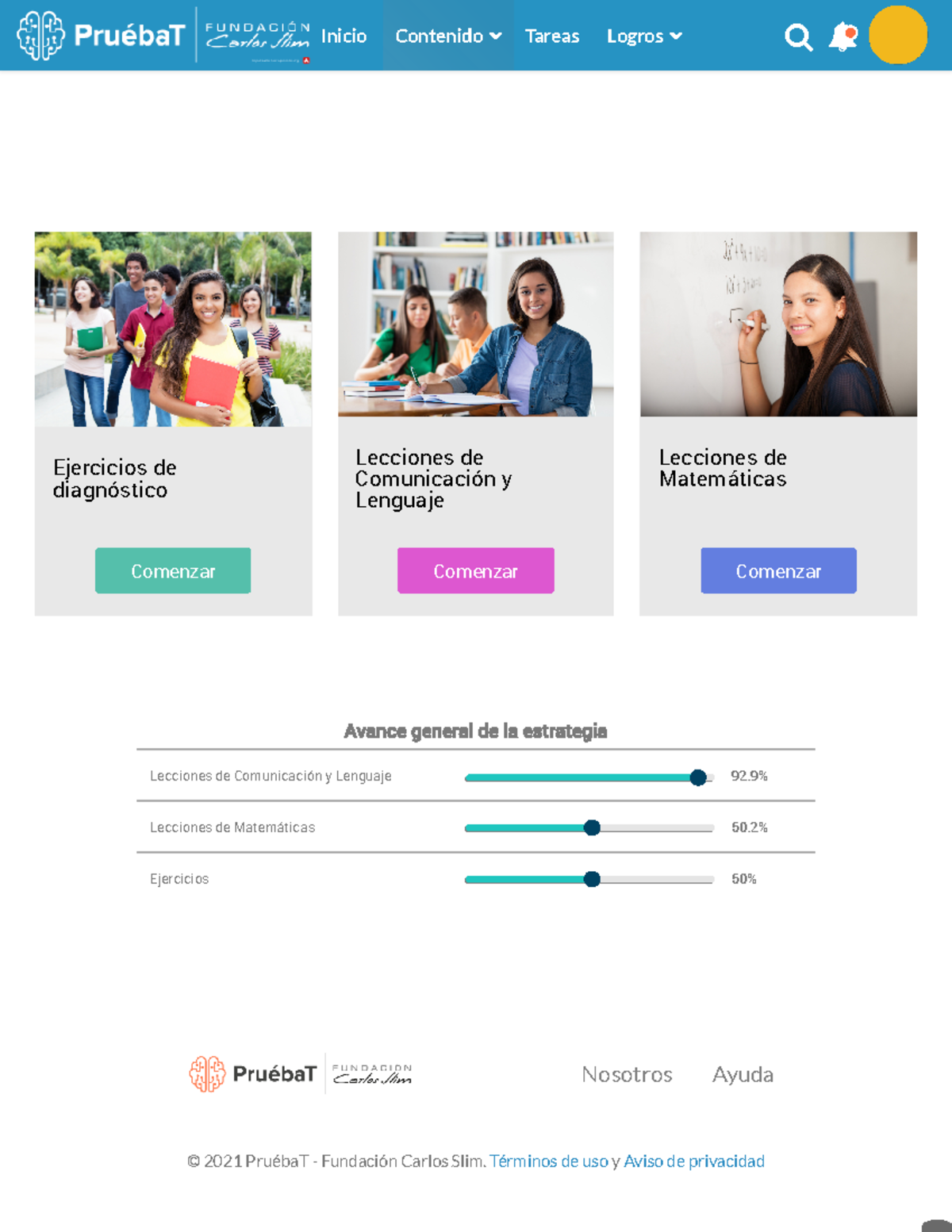 Pruéba T - prueba t resultados - Ejercitador para el mejoramiento de ...