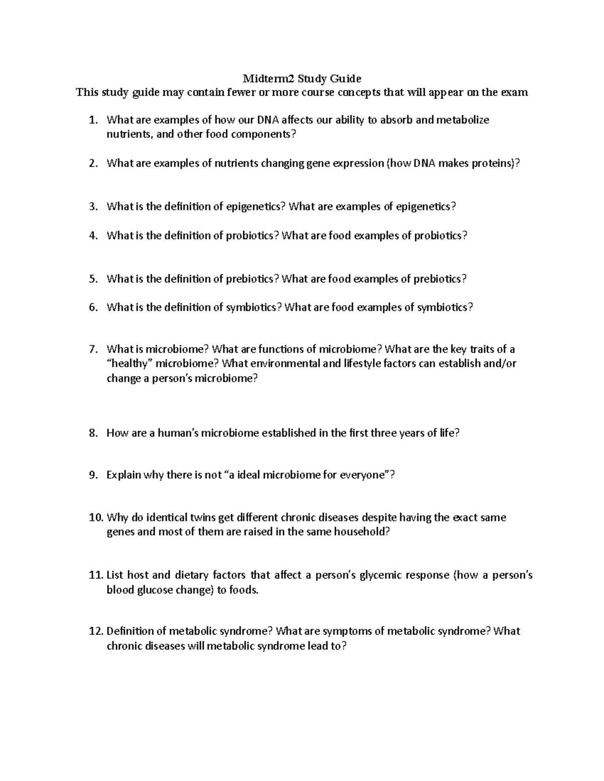 SP Midterm 2 Study Guide blank - This study guide may contain fewer or ...