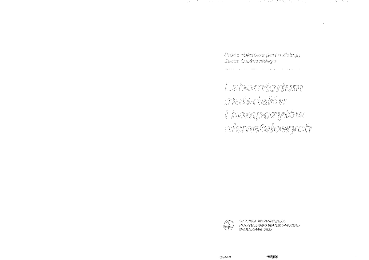 Garbarski J. - Laboratorium materiałów i kompozytów niemetalowych ...
