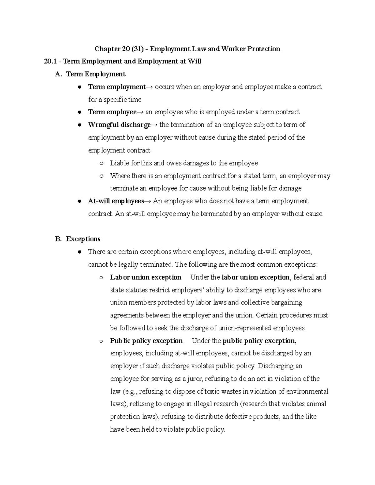 MGT 2000 Module 5 Notes - Madrid Study Abroad SLU - Chapter 20 (31 ...