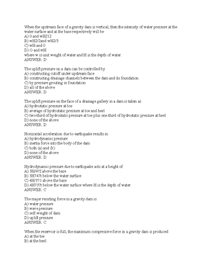 Hydropower Questions and Answers - Hydropower: Tutorial questions and solutions. Questions ...