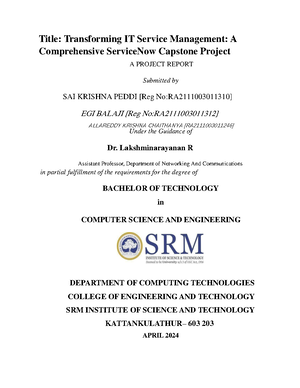 DAA Lab Manual 1 - Dhdhdbd - 18CSC204J – DESIGN AND ANALYSIS OF ...