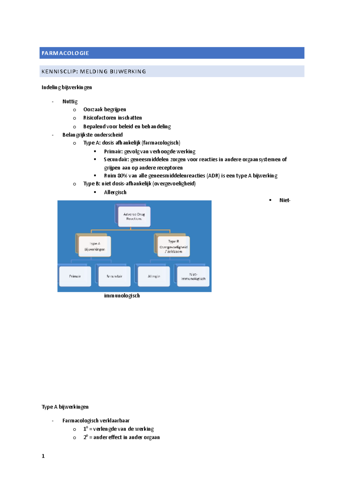 Melding bijwerking kennisclip - FARMACOLOGIE KENNISCLIP: MELDING ...