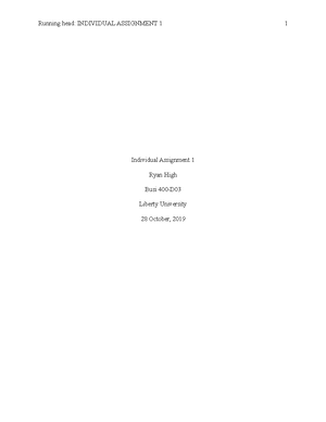 BUSI 400 Ch. 9 - Chapter 9 notes - BUSI 400 Ch. 9 (1) Examining the ...