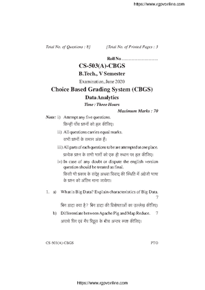 DATA Analytics CS 605 LAB Manual - Department of Computer Science & Engineering LAB MANUAL - Studocu