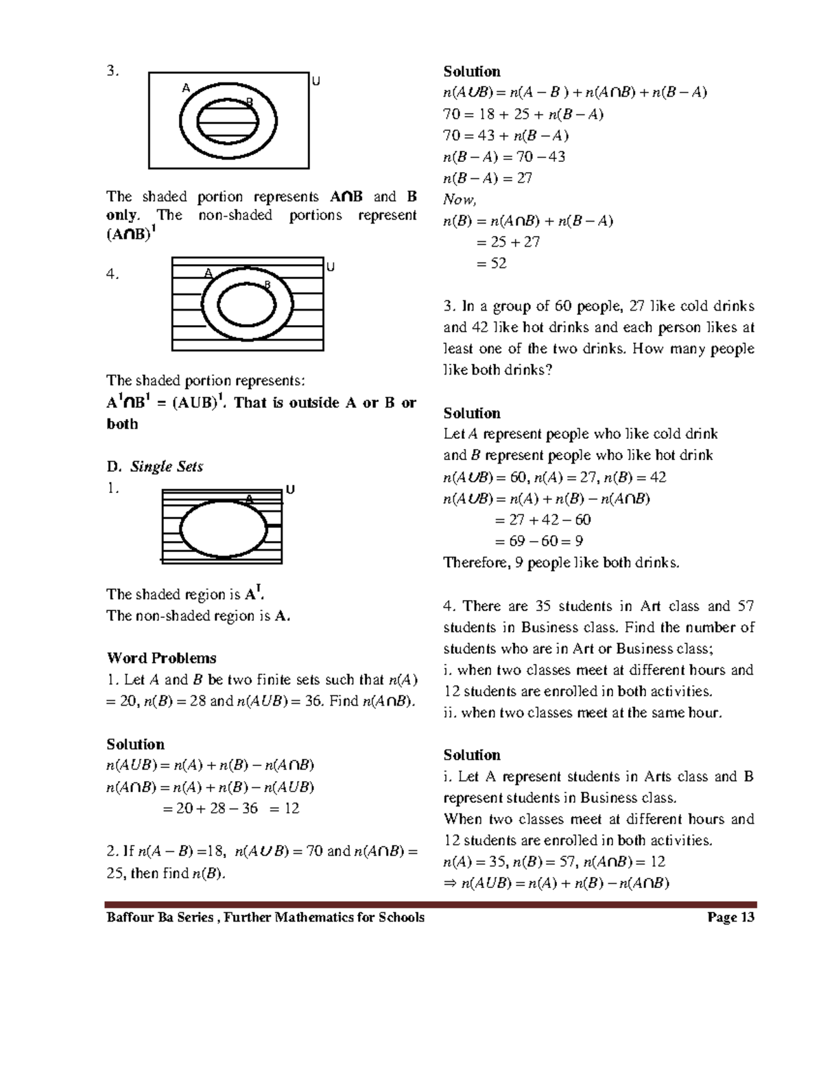 Maths Elective 23 - CSVSV FASFW - Baffour Ba Series , Further ...
