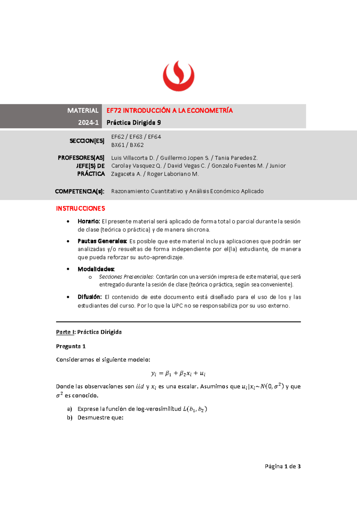 PD 9 EF72 - 2024 - 1 - kdkdkdkd - Página 1 de 3 INSTRUCCIONES Horario ...