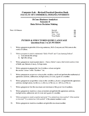 Big data lab - Practicals - BIG DATA ANALYTICS LAB RECORD MSC 3 SEM ...