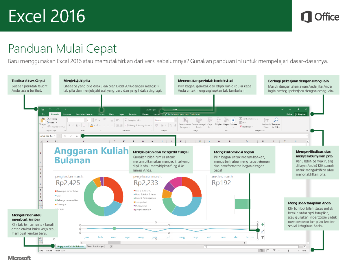 Excel 2016 WIN Quick Start Guide - Panduan Mulai Cepat Baru menggunakan ...