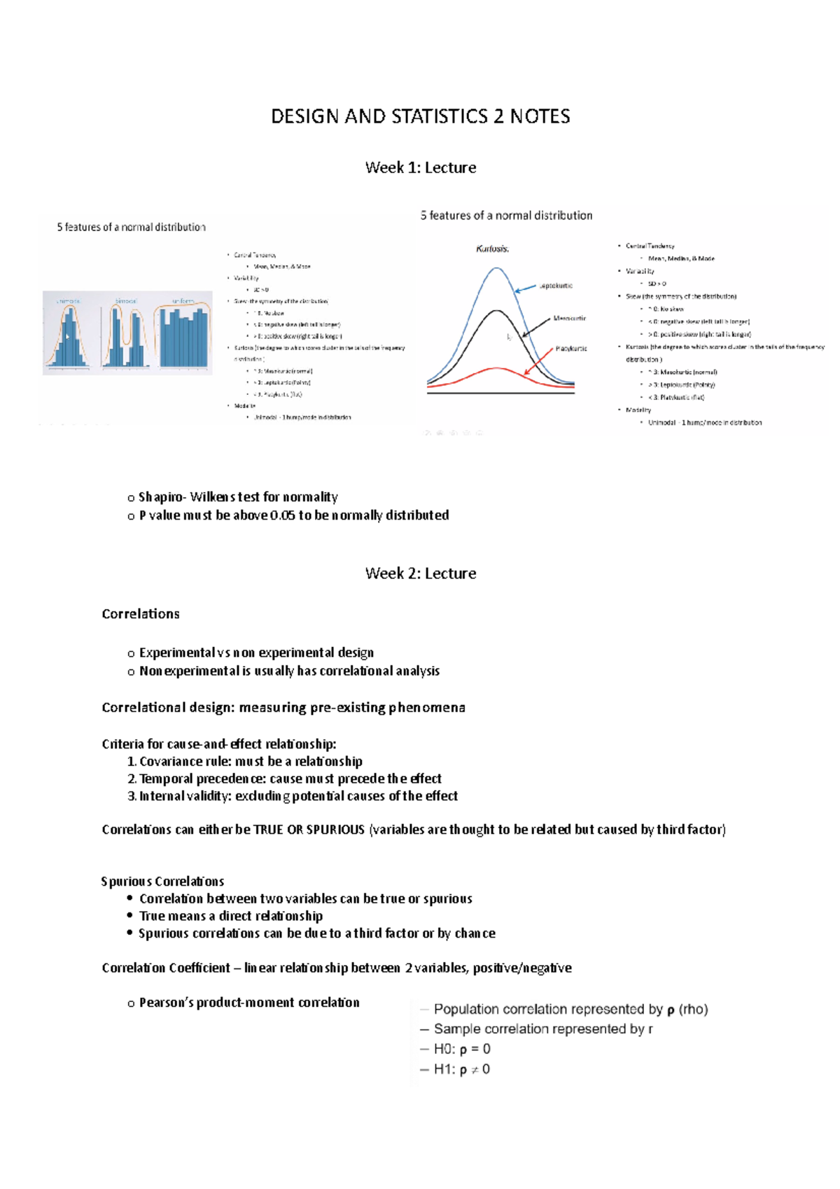 Design AND Statistics Notes - COGS201 - MQ - Studocu