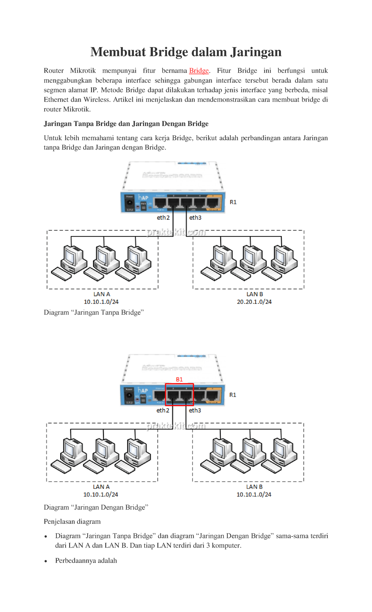 Membuat Bridge dalam Jaringan - Membuat Bridge dalam Jaringan Router ...