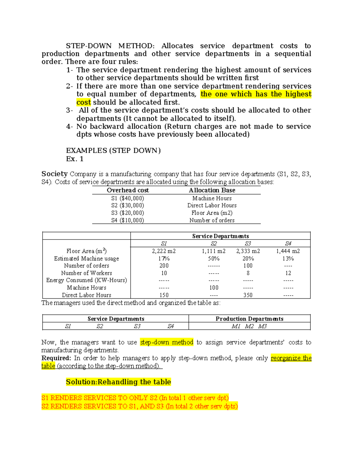 Step down method examples including notes with answers (10) - STEP-DOWN ...