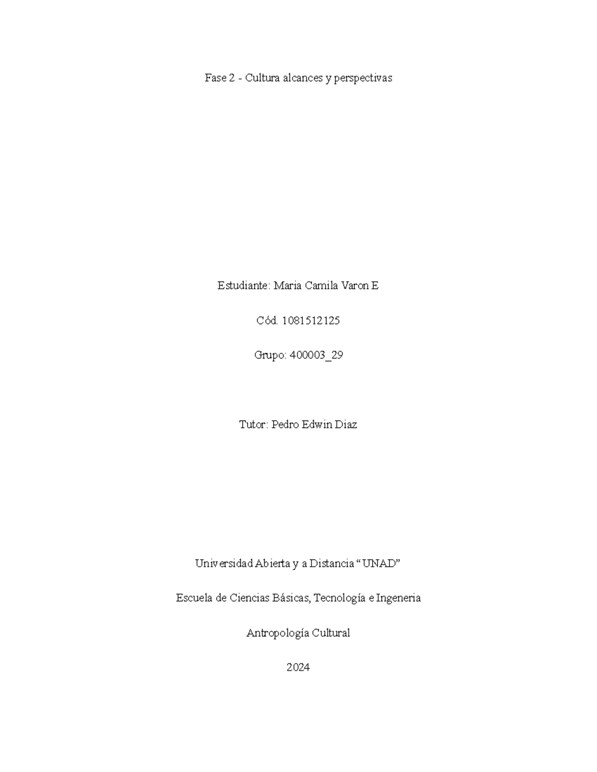 Fase 2 Maria Varon - Fase 2 - Cultura alcances y perspectivas ...